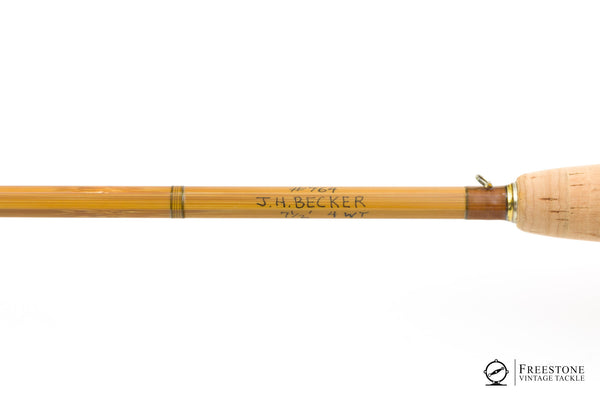 Becker, J.H. - 7'6" 2/2 4wt Bamboo Rod - Freestone Vintage Tackle