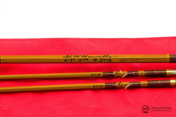 Howells, G.H. - 6'3" 2/2 3wt (2oz) Bamboo Rod - Freestone Vintage Tackle