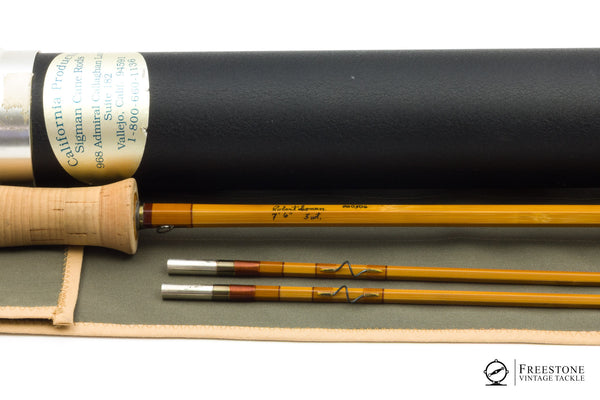 Sigman, Robert - 7'6" 2/2 3wt Bamboo Rod - Freestone Vintage Tackle