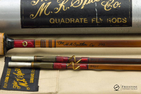 Spittler, Mike - 7'6" 2/2 4wt Quad Bamboo Rod - Freestone Vintage Tackle