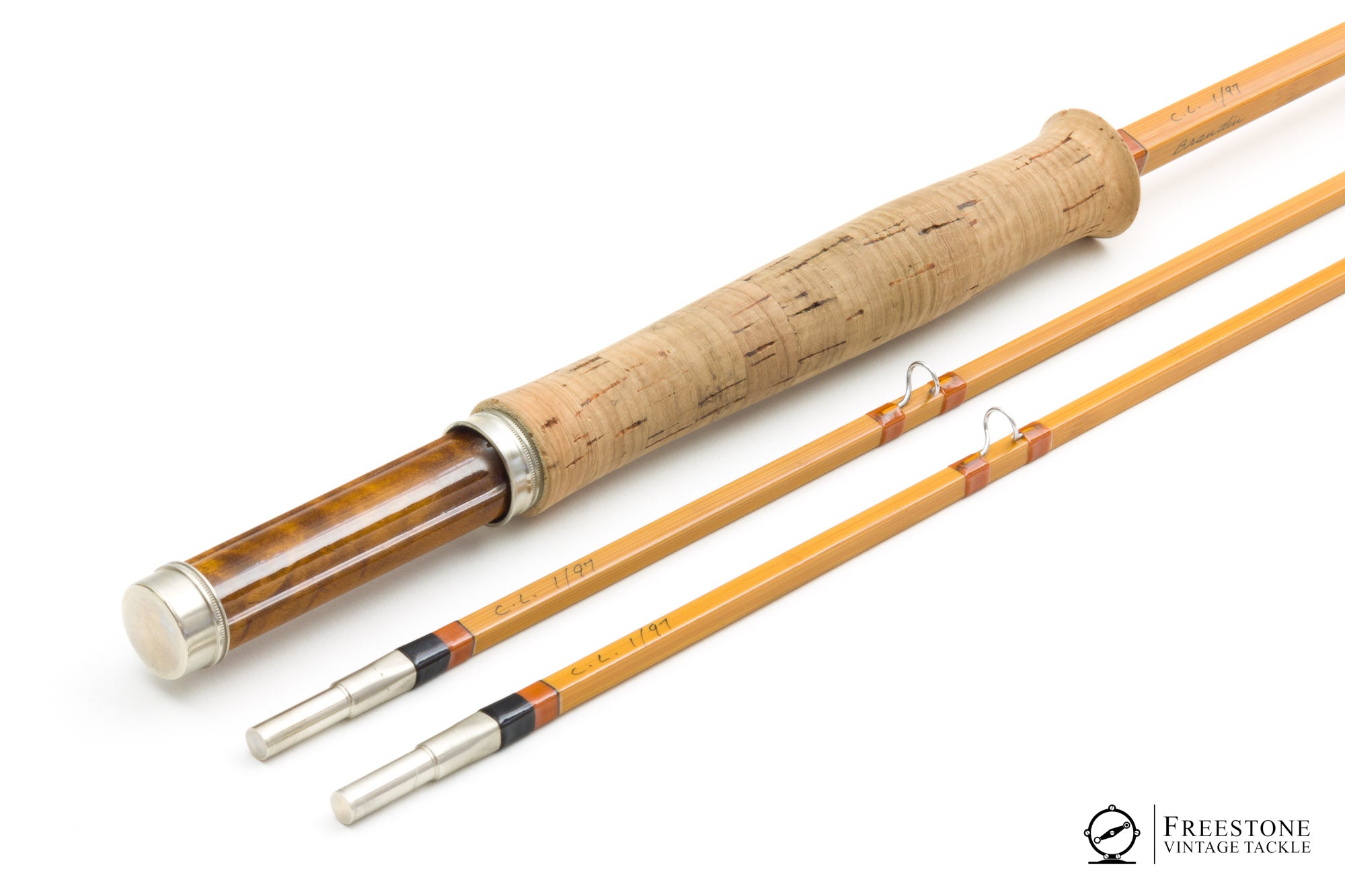 Brandin, Per - Model 865-2, 8'6" 2/2 5wt Bamboo Rod - Solid Cedar Core - Freestone Vintage Tackle