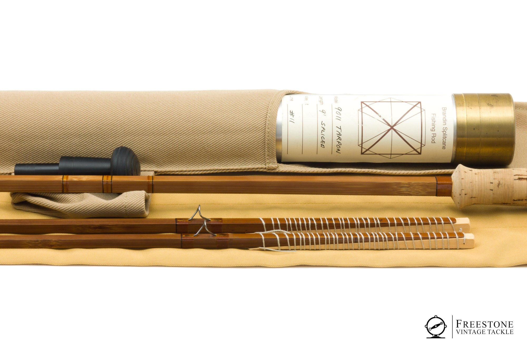 Brandin, Per - Model 9011, 9' 2/2, 11wt Spliced Joint Quad Bamboo Rod ...