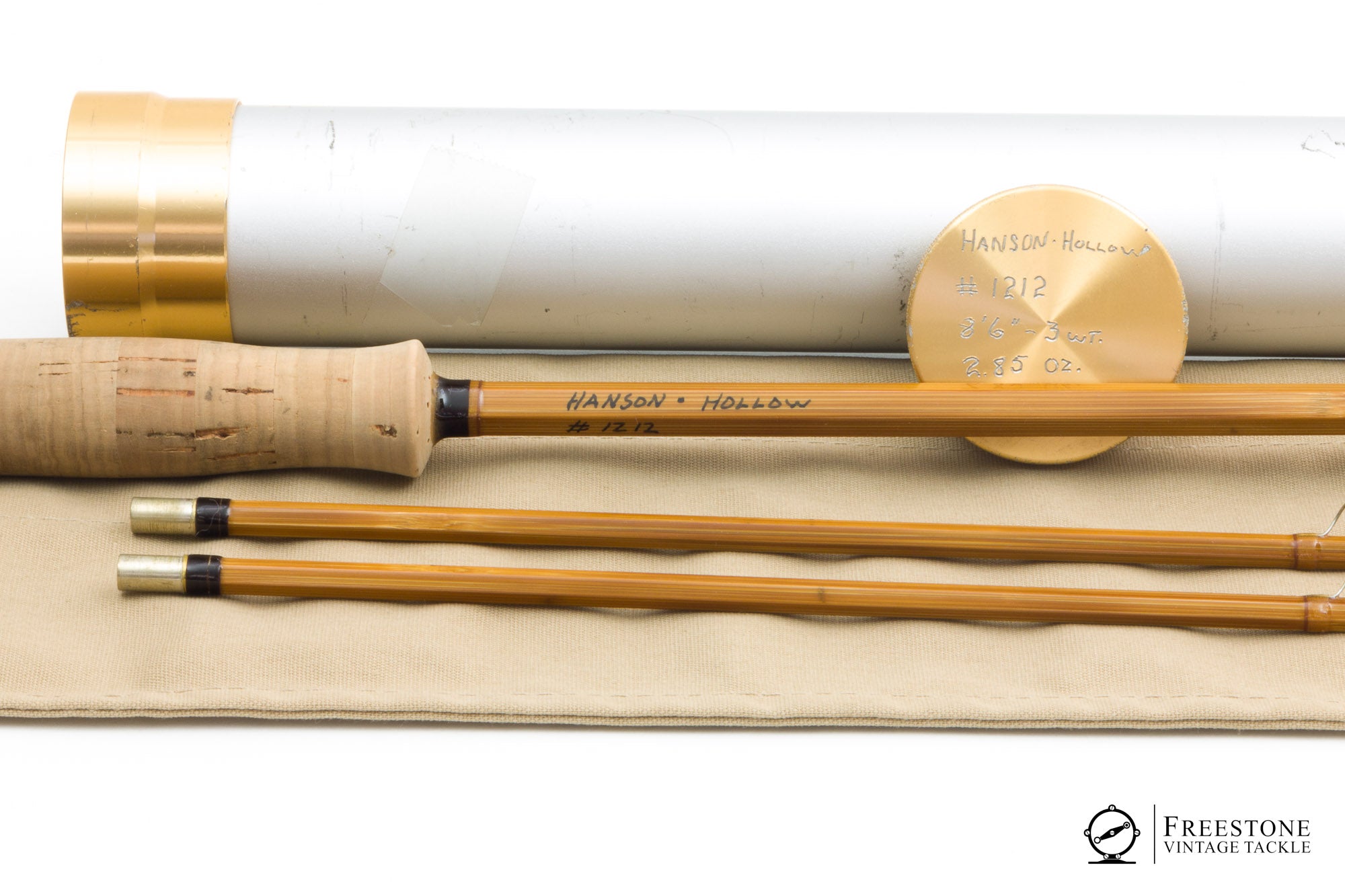 Hanson, Leon - 8'6" 2/2 3wt, Hollowbuilt Bamboo Rod - Freestone Vintage ...