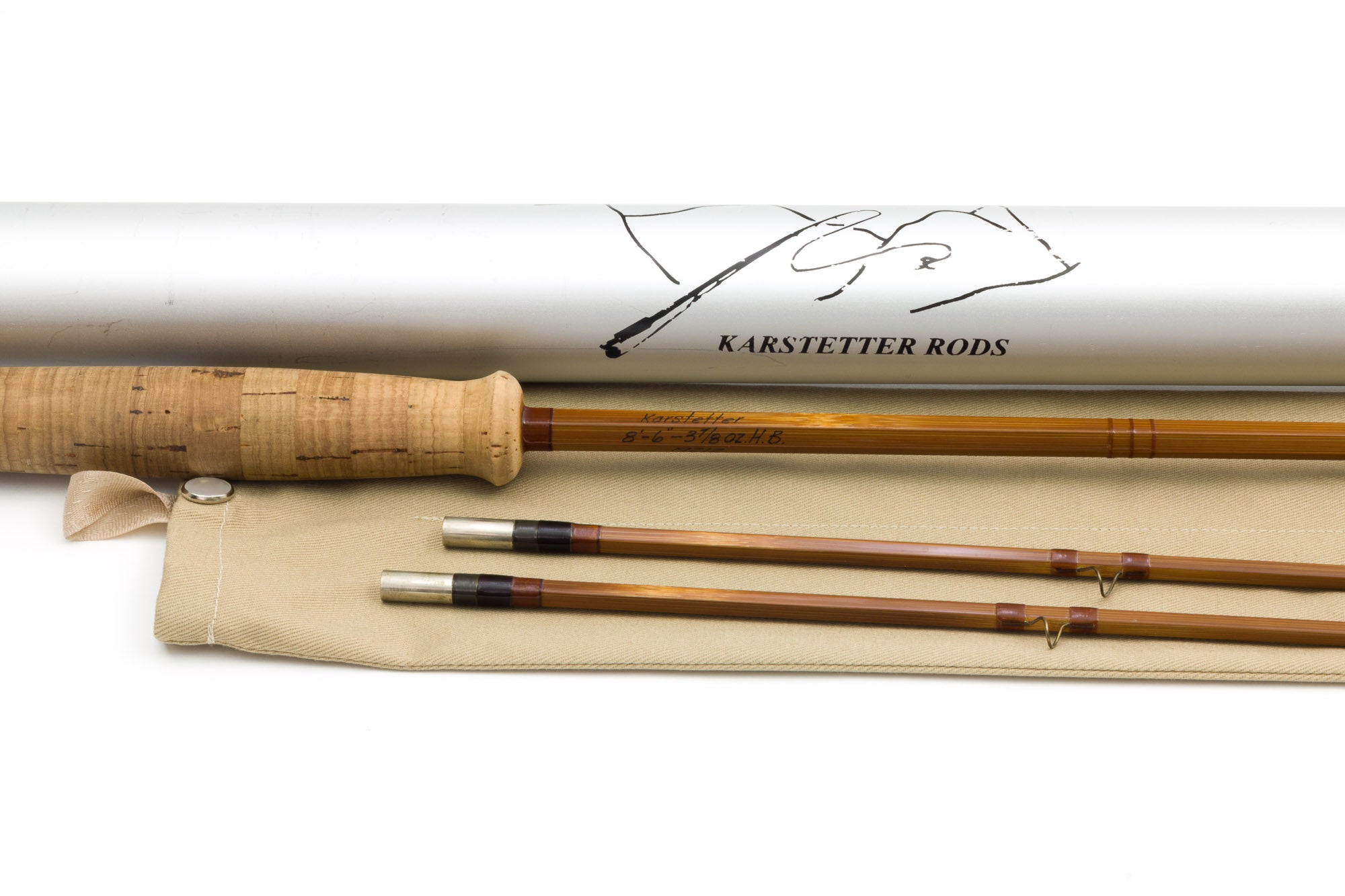 Karstetter, Marty - 8'6" 2/2 5wt Hollow Built Bamboo Fly Rod ...