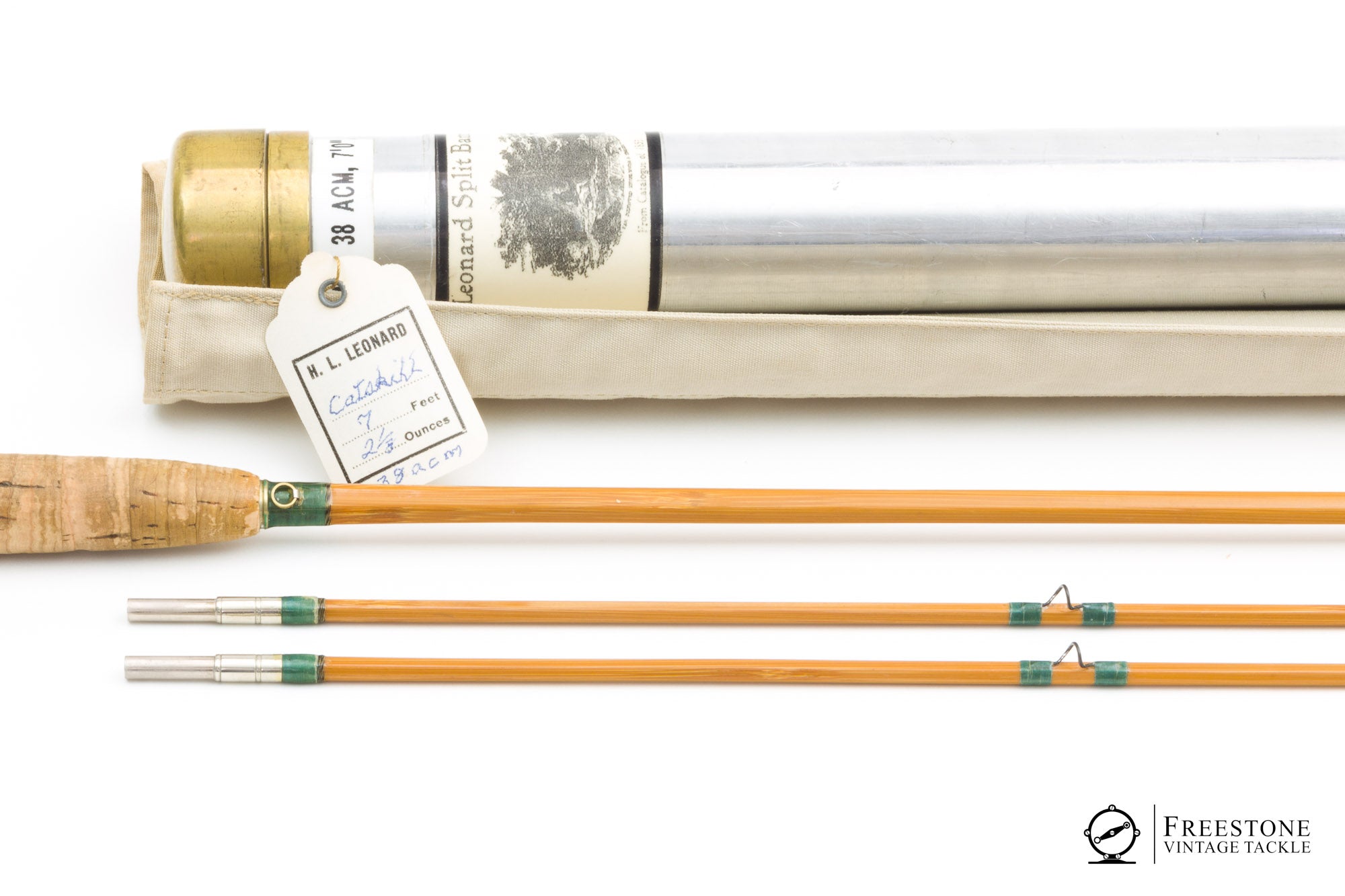 Leonard, H.L. - Model 38ACM, 7' 2/2 4wt Bamboo Rod - Pre-fire - Freestone Vintage Tackle