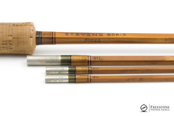 Stevens, Brad - Model 806, 8' 3/2 6wt Bamboo Rod - Freestone Vintage Tackle