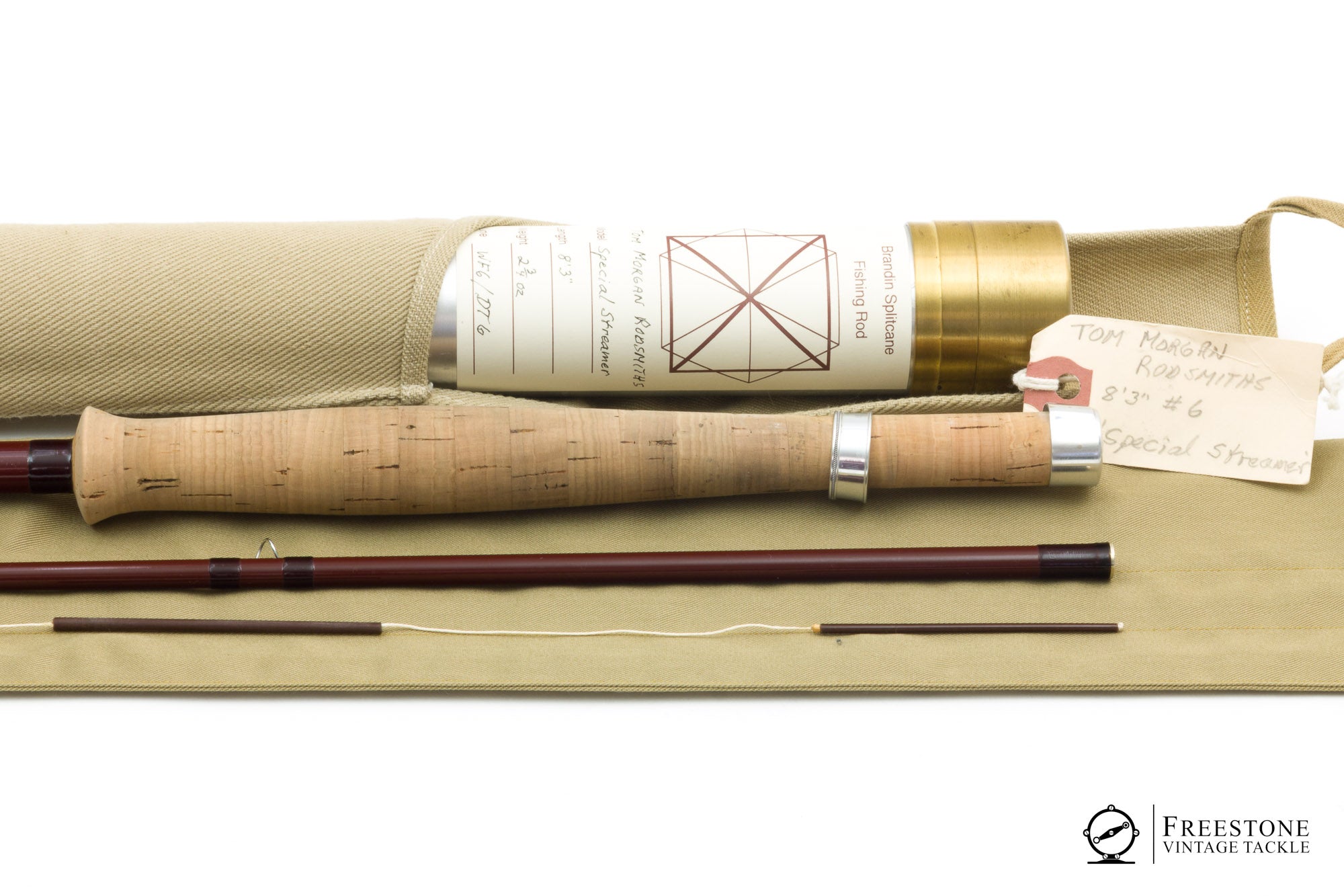 Tom Morgan Rodsmiths / Per Brandin - 8'3" 2pc 6wt Fiberglass Rod ...