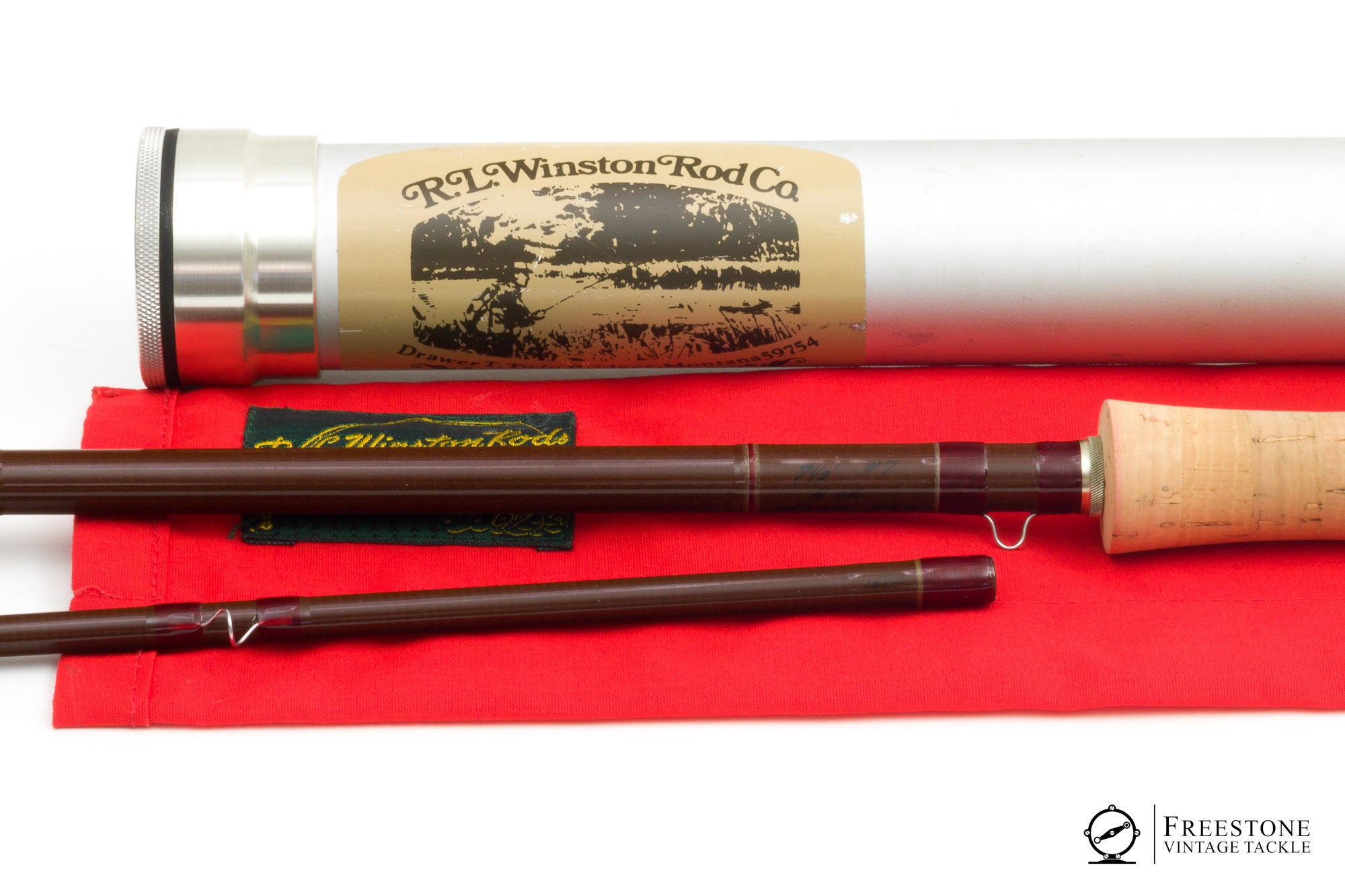 Winston, R.L. / Tom Morgan - 8'6" 2pc 7wt Fiberglass Rod - "Unity W/ T - Freestone Vintage Tackle